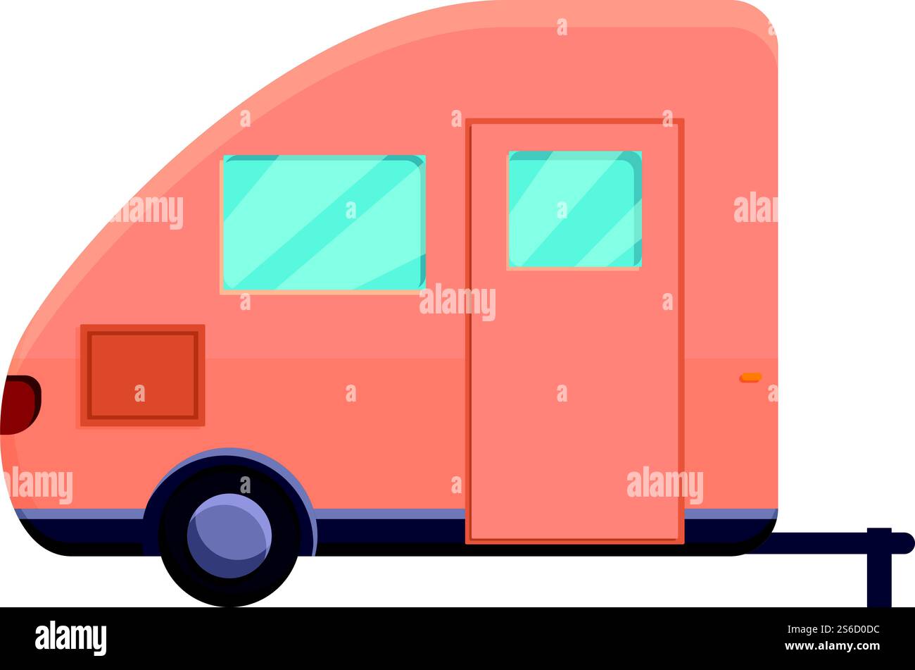 Auto camping trailer icon. Cartoon of auto camping trailer vector icon ...