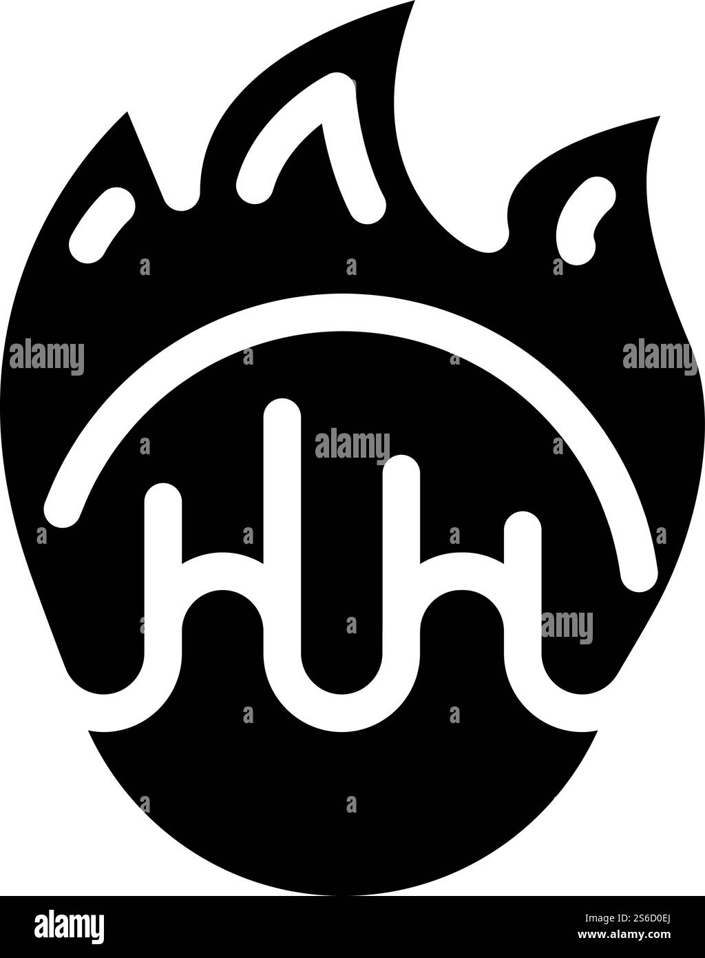 burning projectile glyph icon vector. burning projectile sign. isolated ...