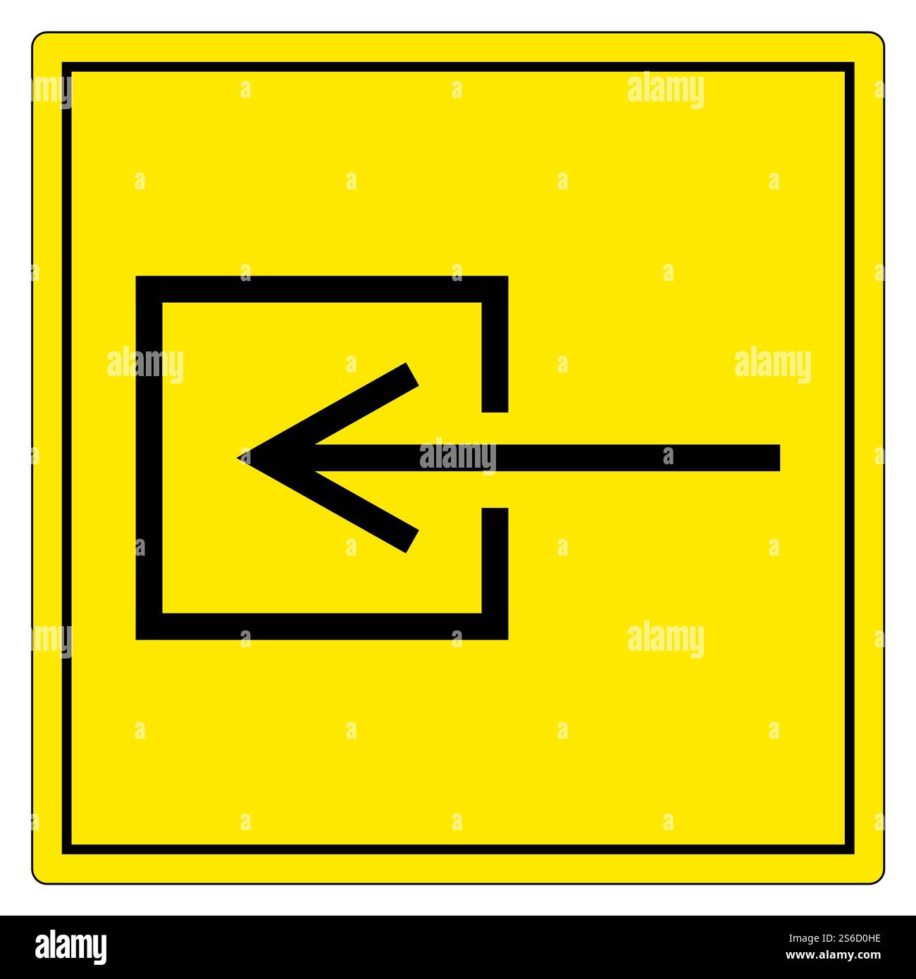 Input Entrance Non-Electrical Symbol Sign, Vector Illustration, Isolate ...