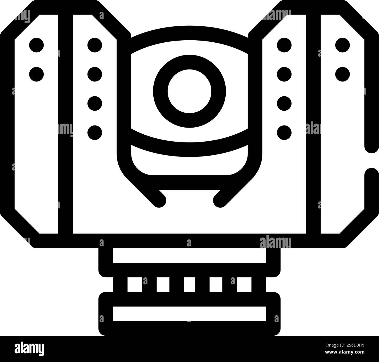 laser scanner device line icon vector. laser scanner device sign ...