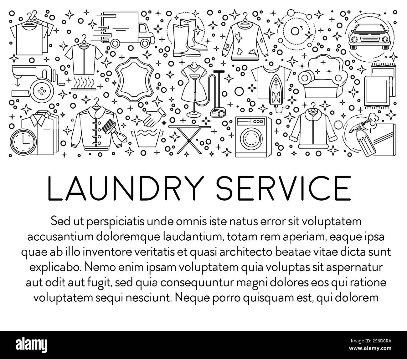 Washing banner Black and White Stock Photos & Images - Alamy