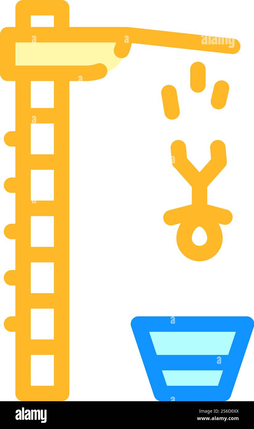 jumping into water from height color icon vector. jumping into water ...