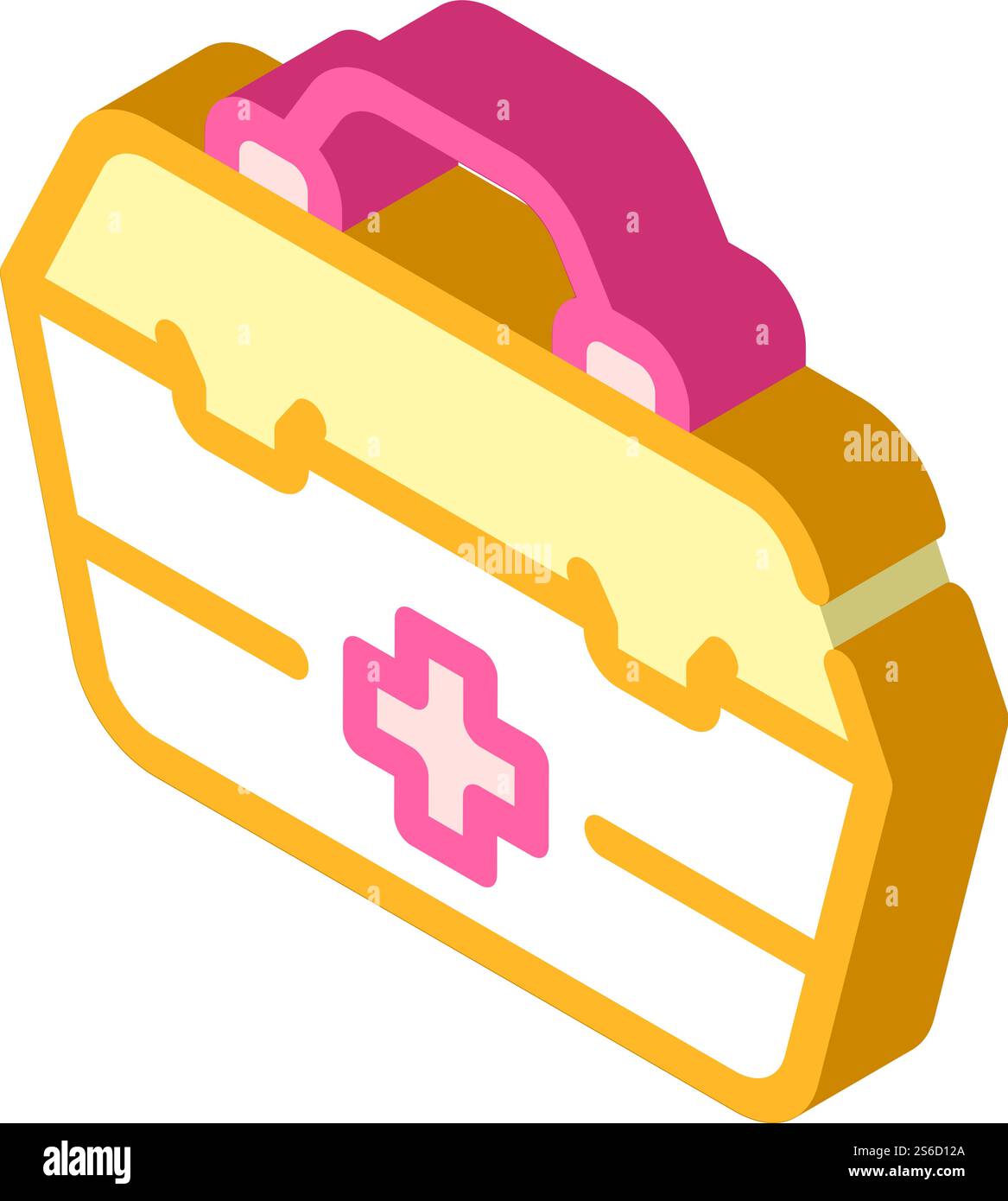 first aid kit isometric icon vector. first aid kit sign. isolated ...