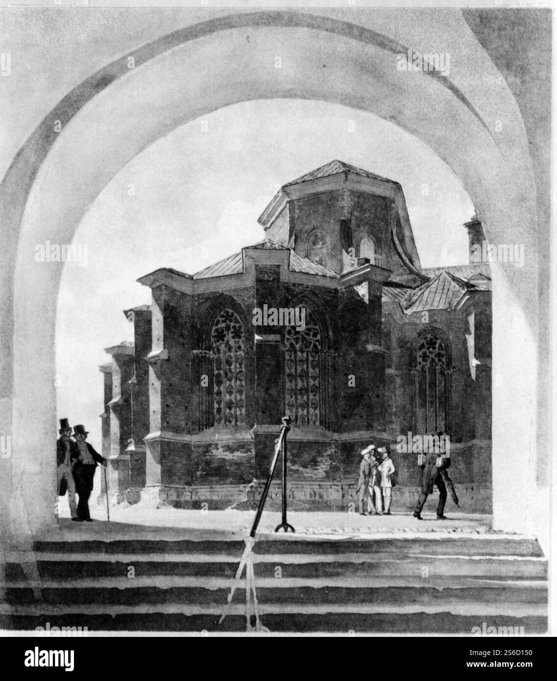 Fredrik Wilhelm Scholander - Domtrapphusets valv, Uppsala Stock Photo ...