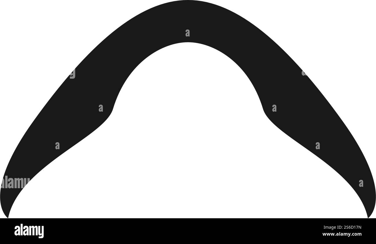 Boomerang weapon illustration logo vector flat design Stock Vector ...