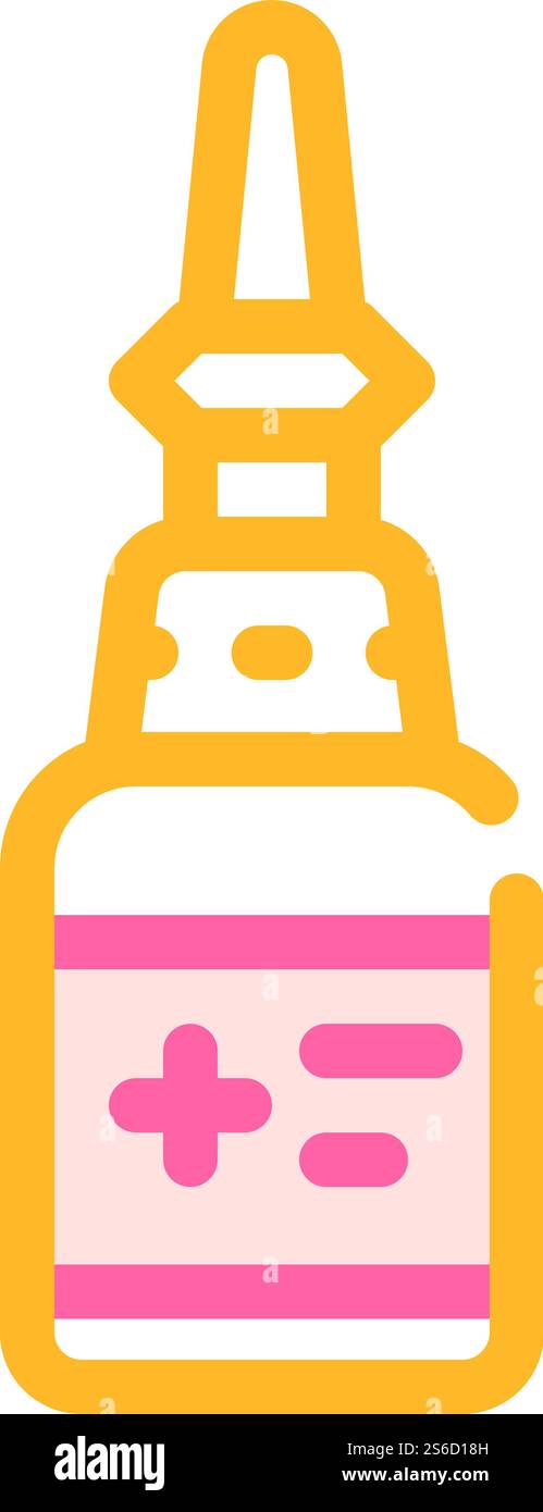 eye drops medical treatment color icon vector. eye drops medical ...