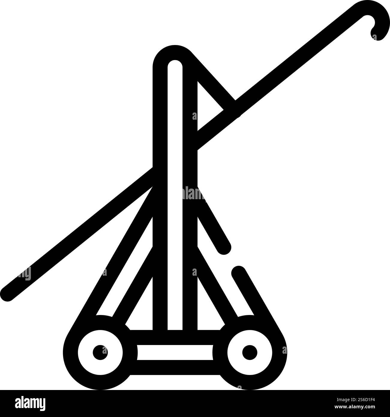 hook destroyer line icon vector. hook destroyer sign. isolated contour ...