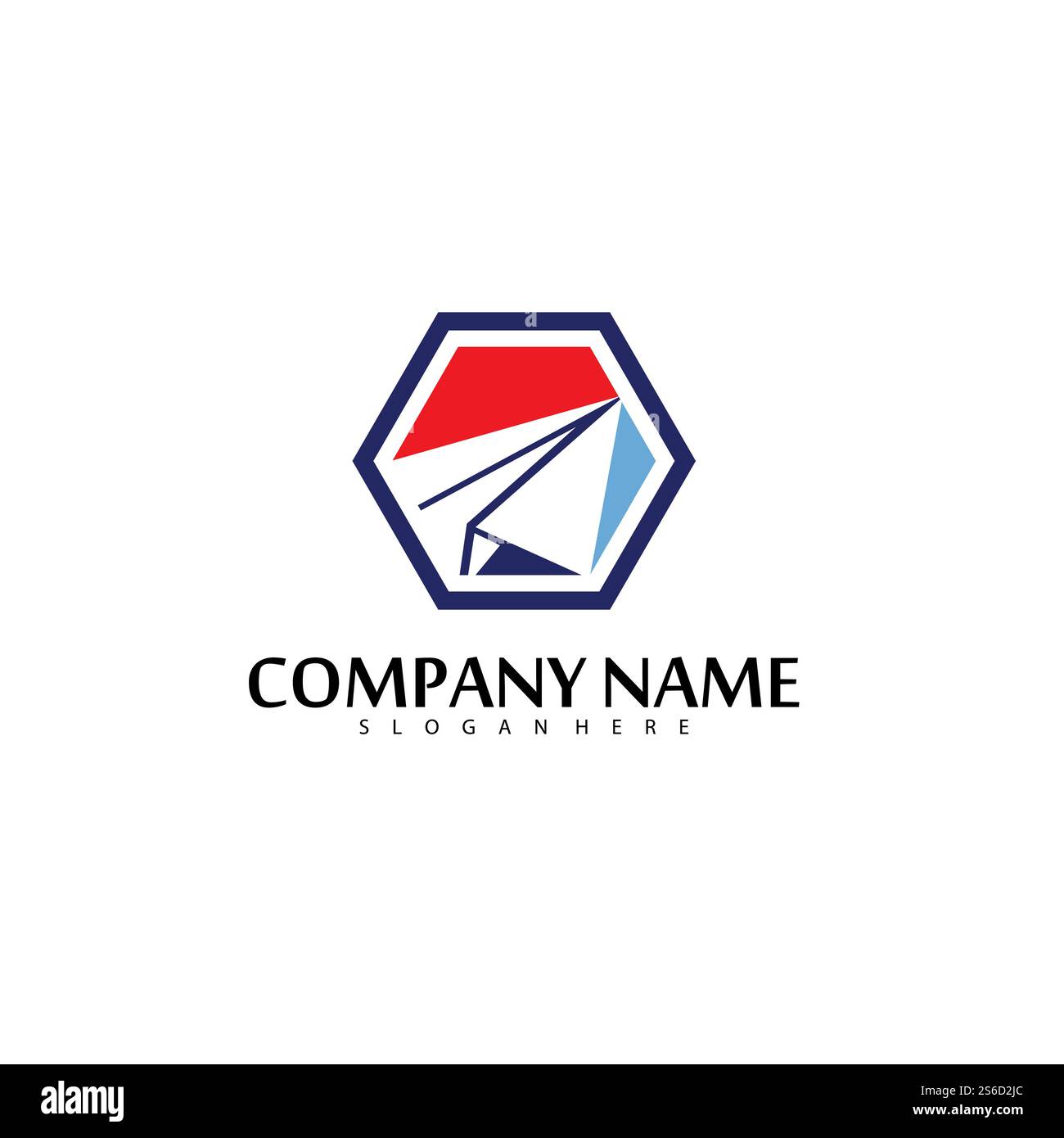 Paper plane logo vector illustration template Stock Vector Image & Art ...