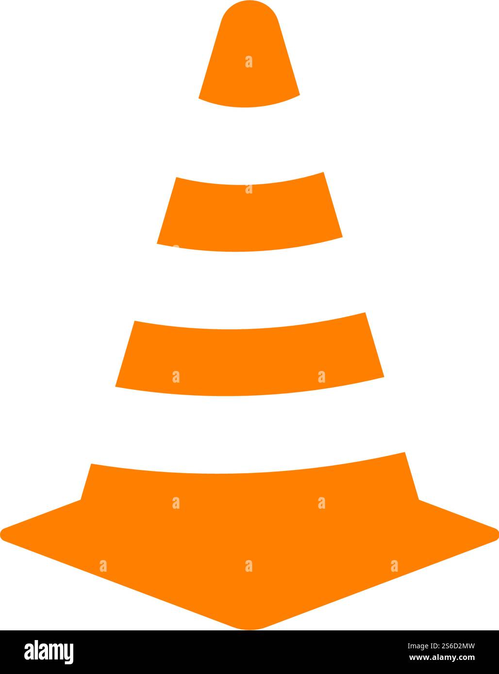 Traffic cone, road cone icon flat design Stock Vector Image & Art - Alamy