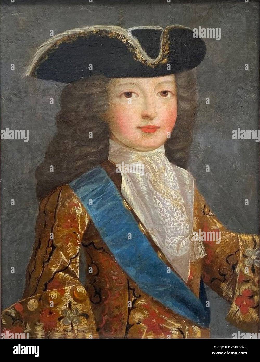 French School - Portrait of Louis XV Child, pair Stock Photo - Alamy