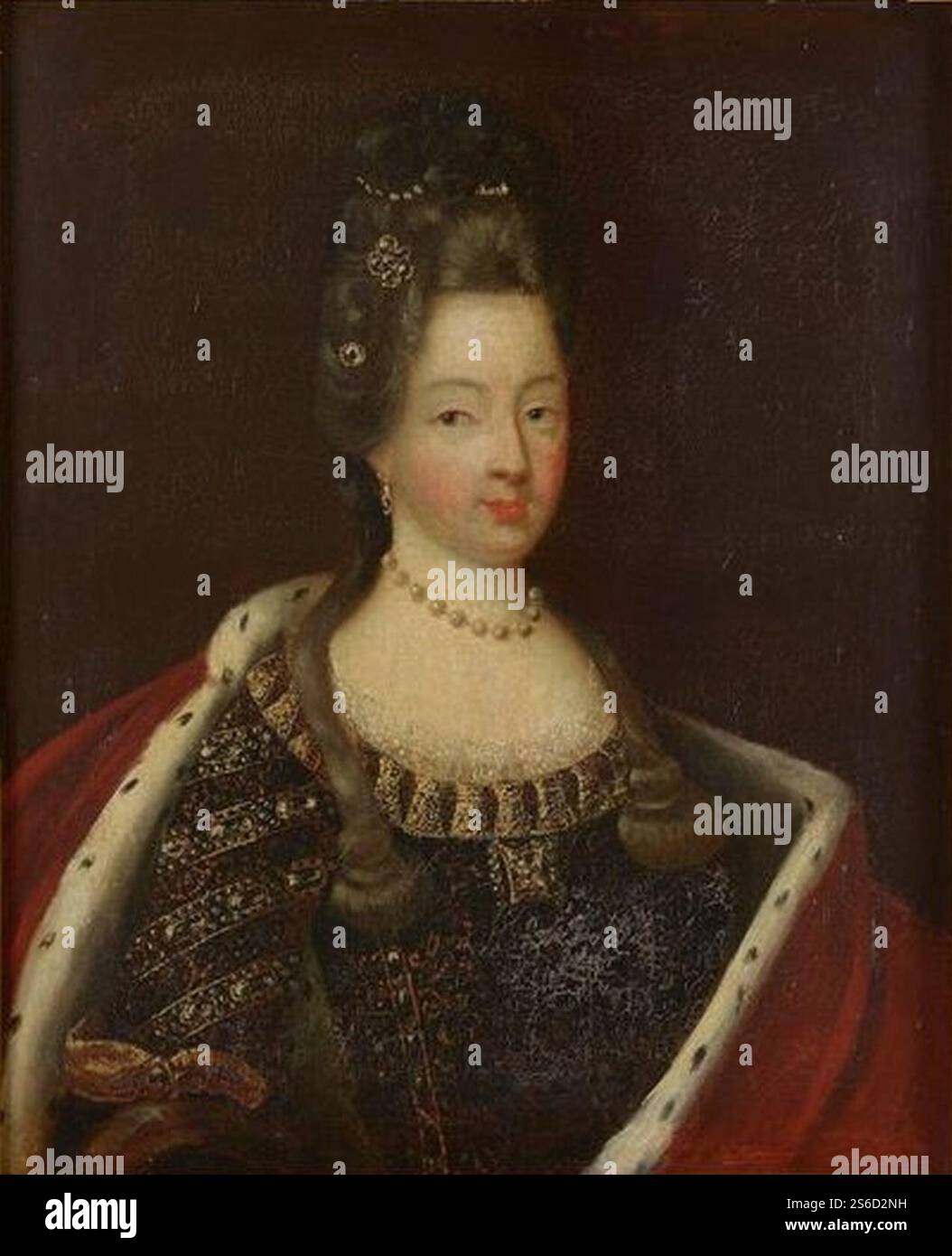 French School - ''Portrait d’une dame de qualité, membre de la famille ...