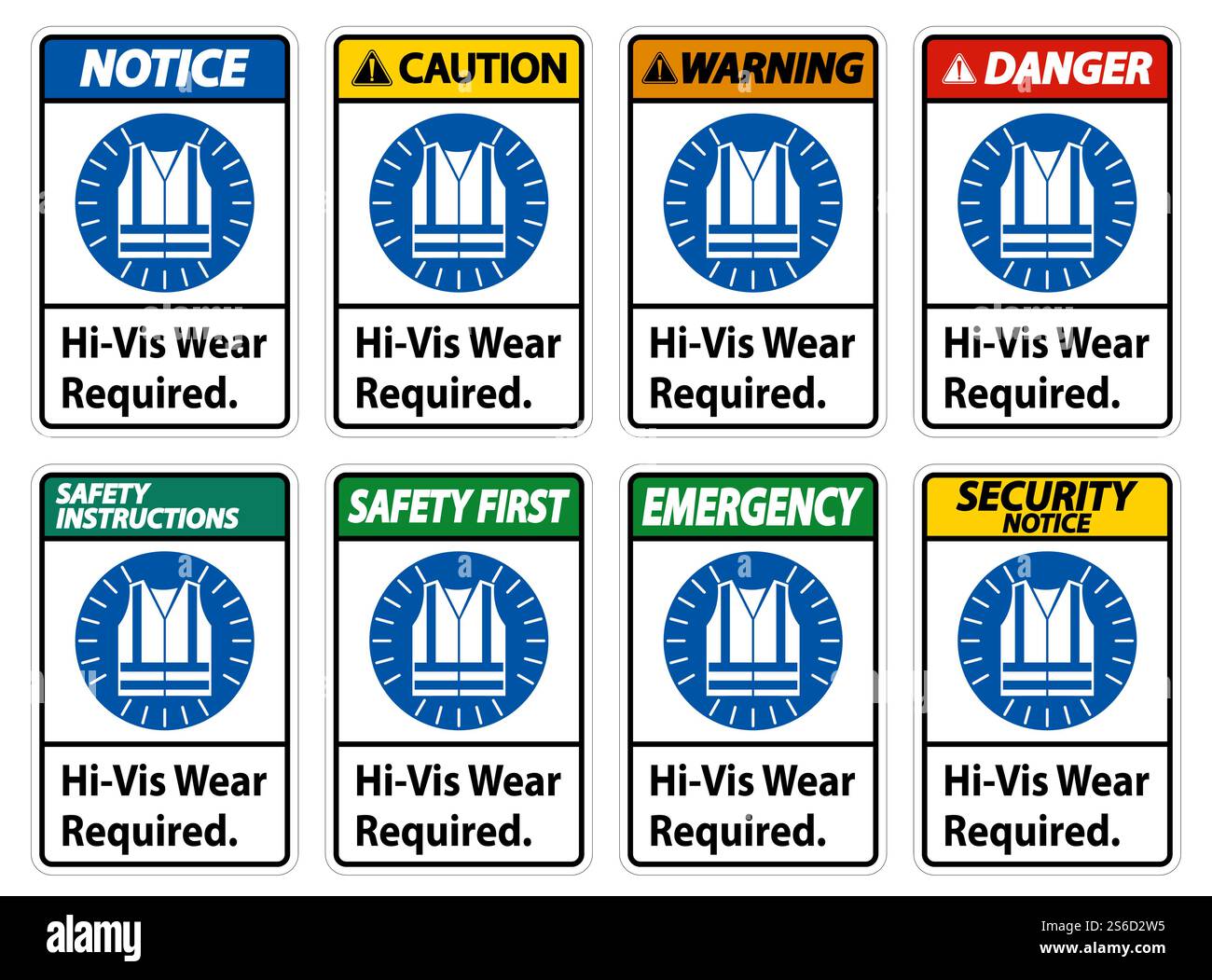 Wearing hi vis Stock Vector Images - Alamy