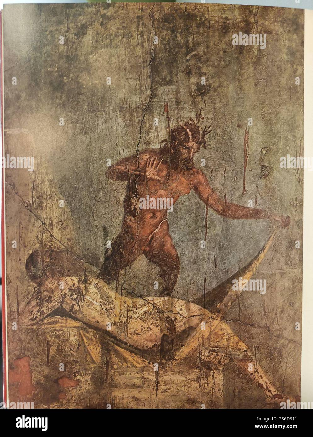 Fresco - Satyr and maenad Stock Photo - Alamy