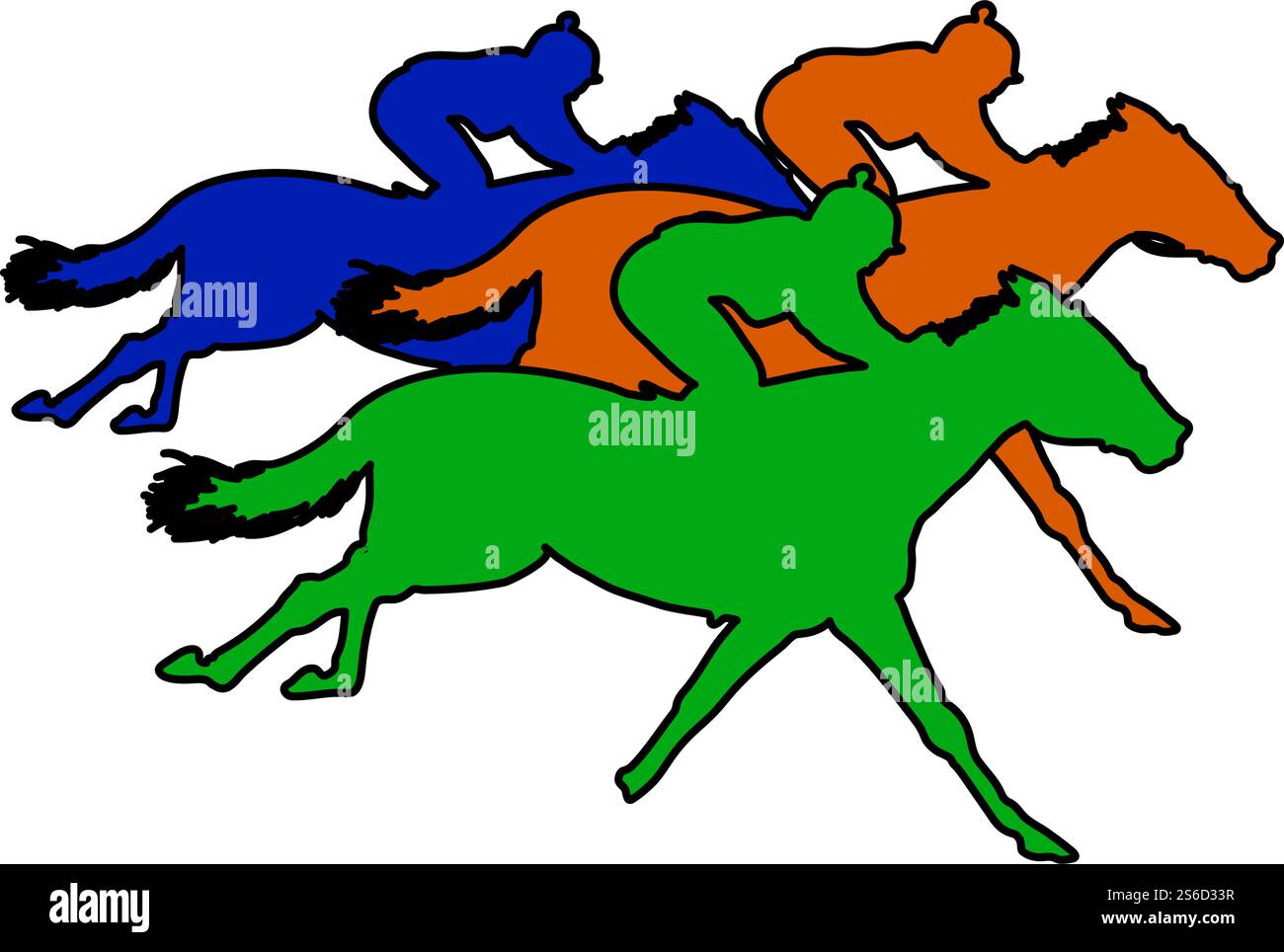 Horse Ride Icon. Editable Outline With Color Fill Design. Vector ...