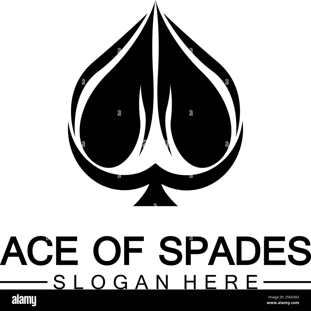 Ace of Spades icon logo design. Flat related icon for web and mobile ...