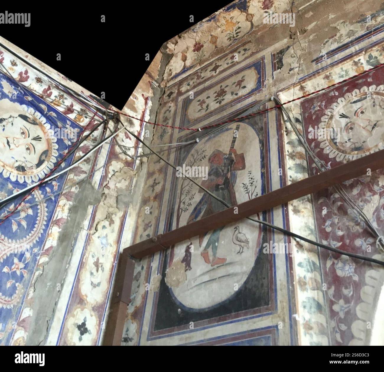 Fresco artwork from Pothi-Mala, Guru Harsahai, Punjab 39 Stock Photo ...