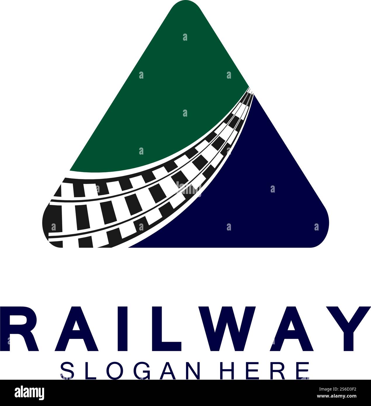 Simple Rail logo vector icon design illustration Stock Vector Image ...