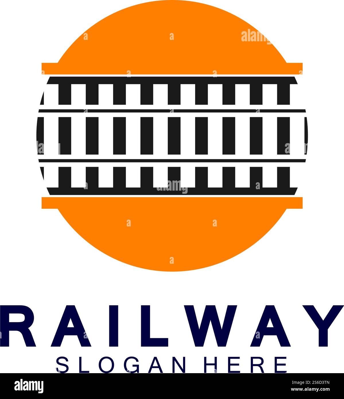 Simple Rail logo vector icon design illustration Stock Vector Image ...