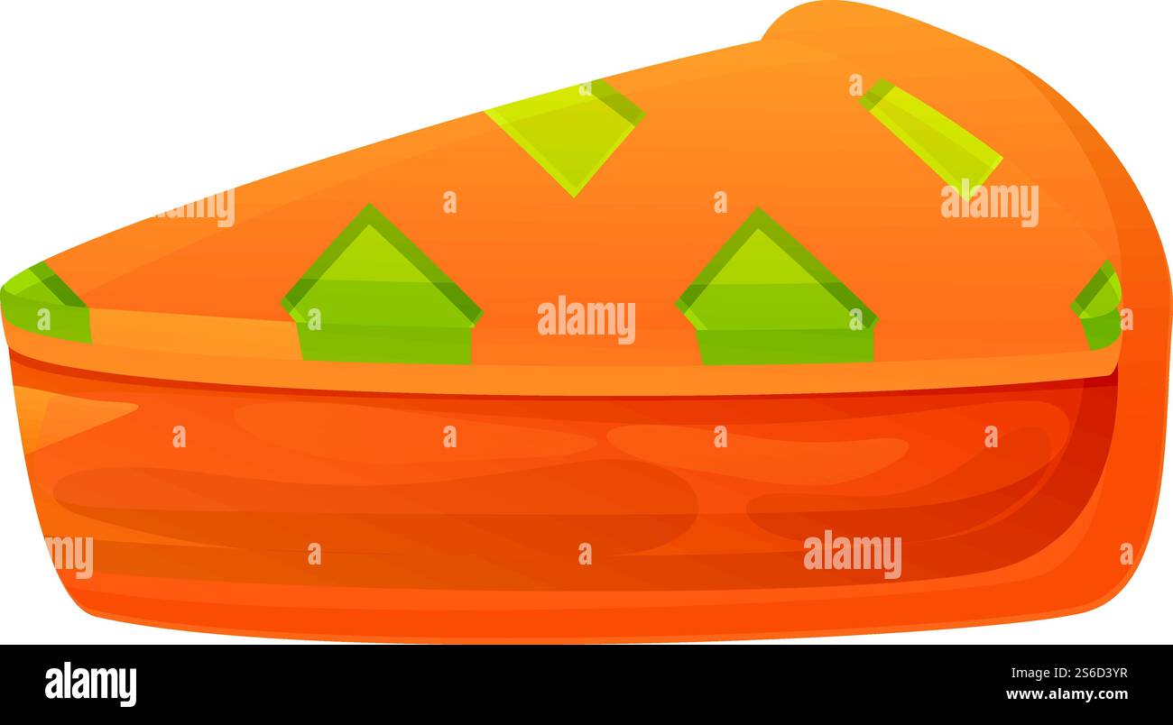 Slice apple pie icon. Cartoon of slice apple pie vector icon for web ...