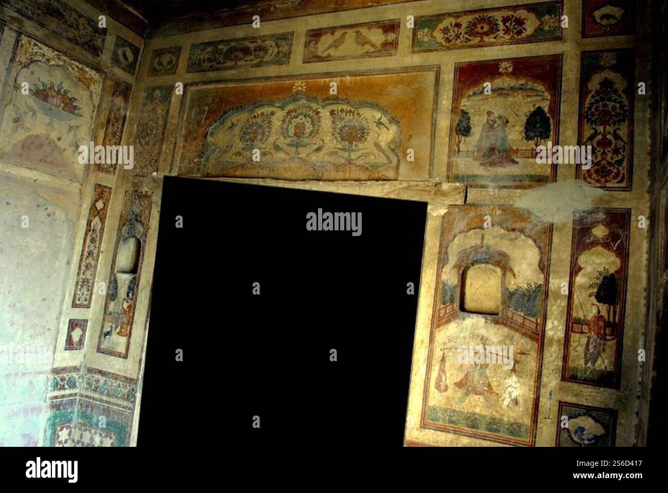 Fresco from the Haveli of Maharani Datar Kaur, Sheikhpura Qila (fort ...