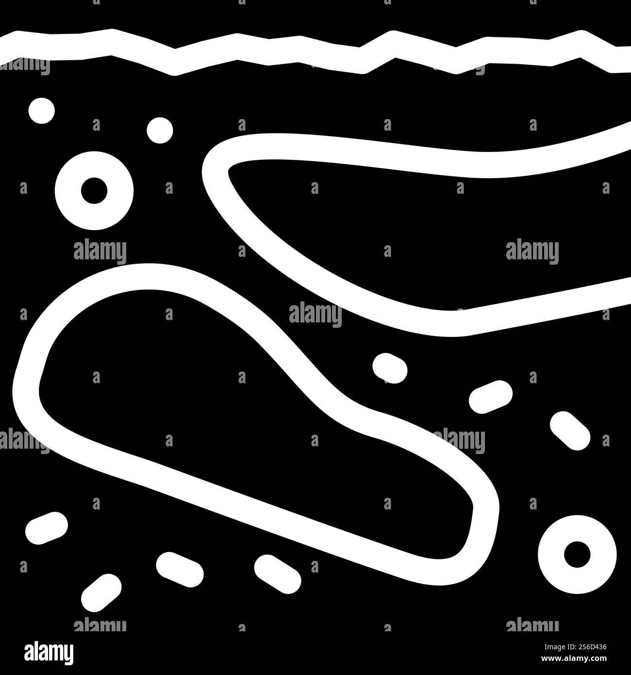 depth soil analysis glyph icon vector. depth soil analysis sign ...