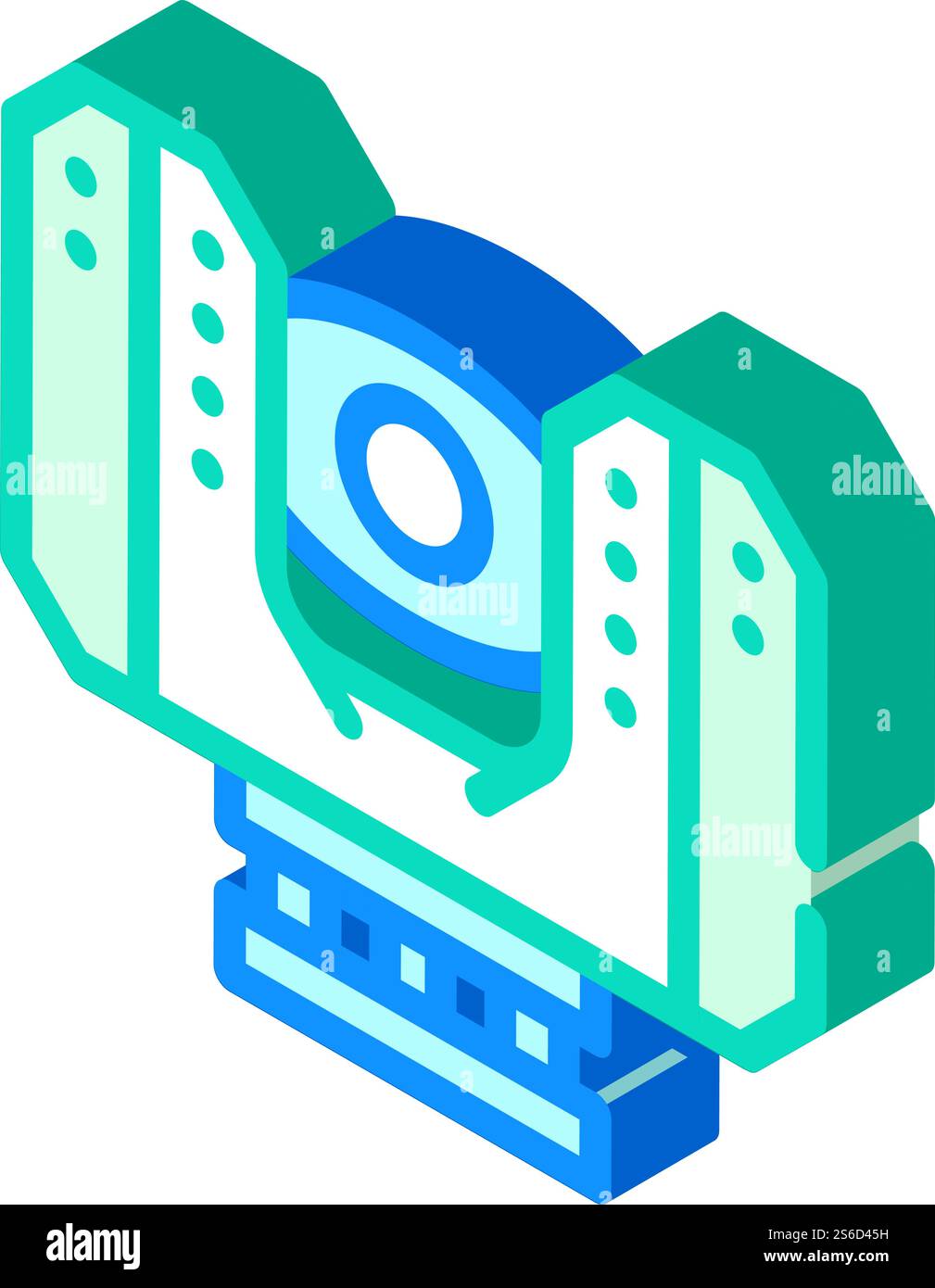laser scanner device isometric icon vector. laser scanner device sign ...
