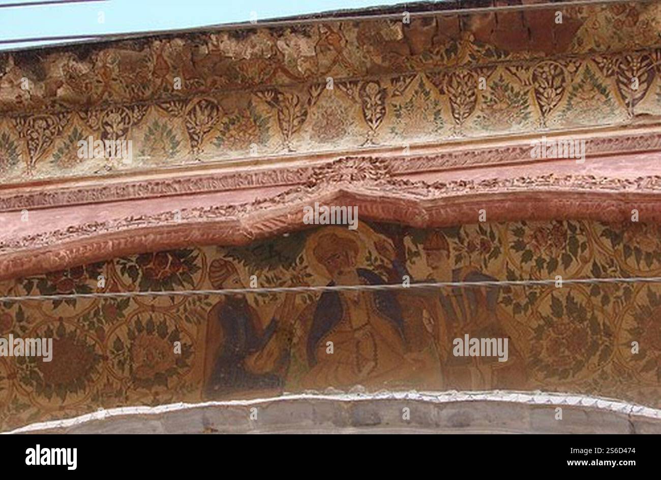 Fresco of Guru Nanak, Bhai Mardana, and Bhai Bala painted on Sikh architecture Stock Photo - Alamy