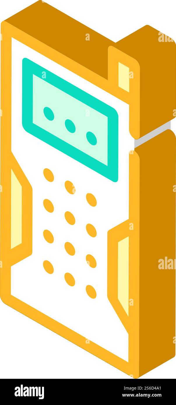 laser rangefinder device isometric icon vector. laser rangefinder ...