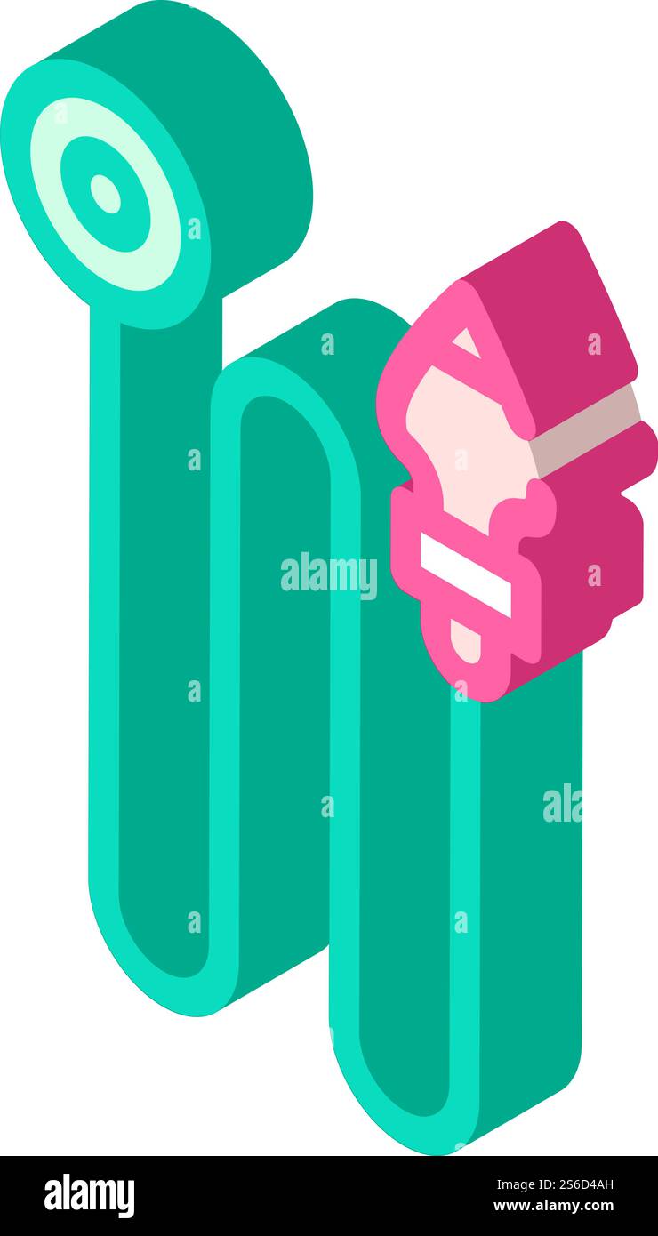 leveling weight isometric icon vector. leveling weight sign. isolated ...