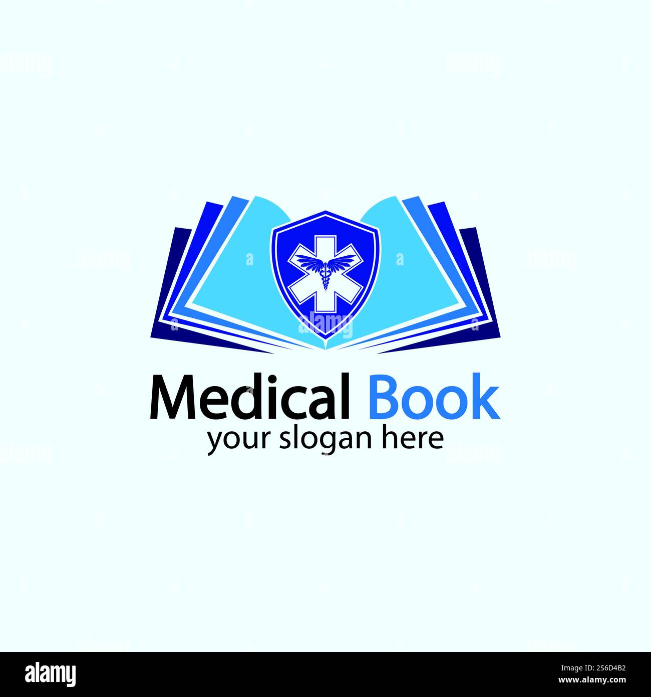 Medical Book Logo icon design vector,health book education logo Designs ...