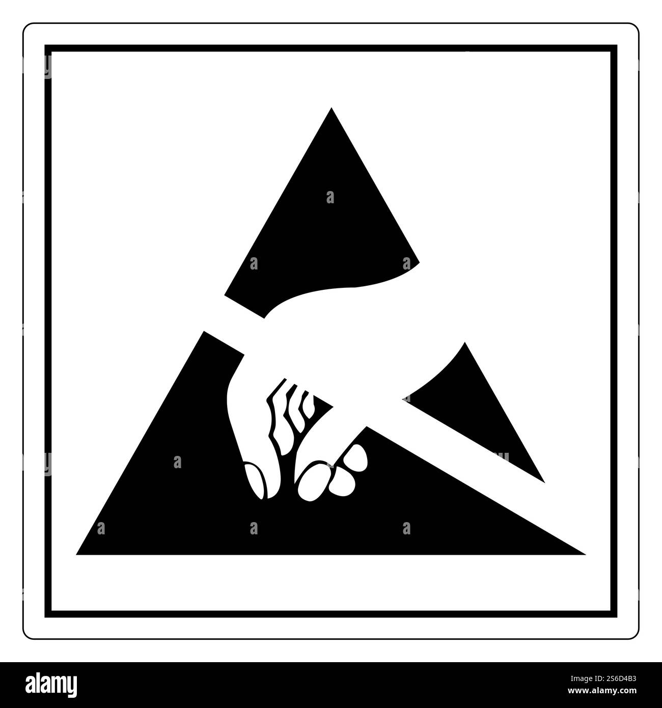 Electrostatic Sensitive Device (ESD) Symbol Sign, Vector Illustration ...