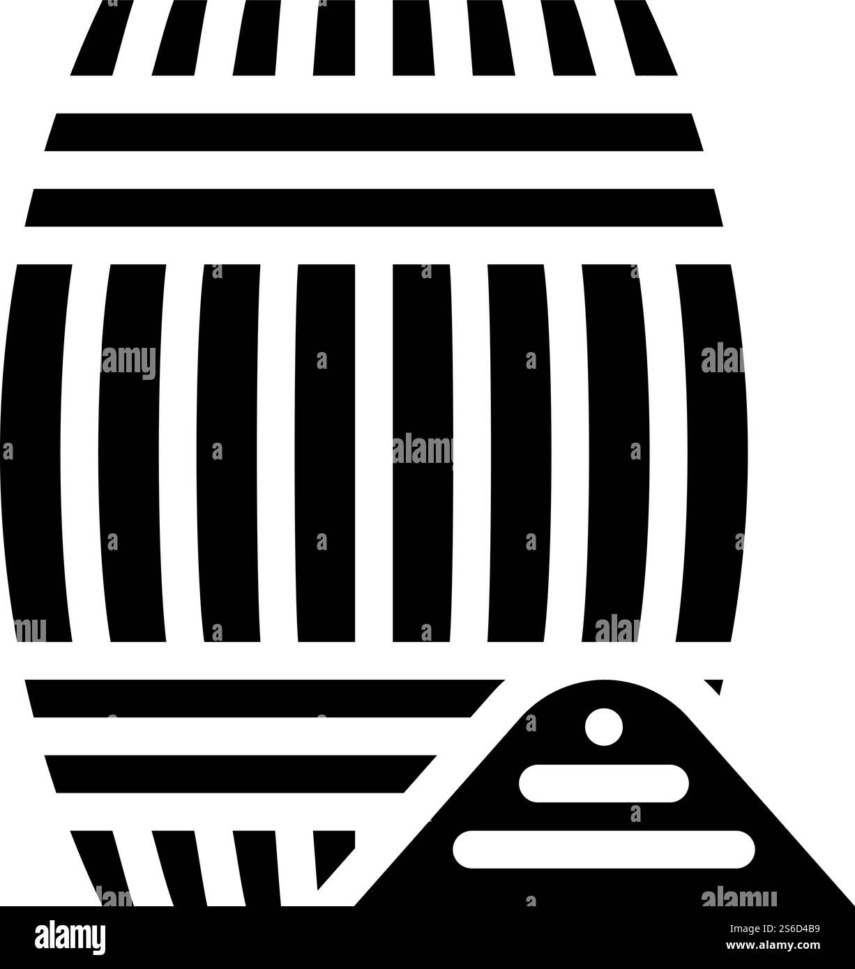 gunpowder powder barrel glyph icon vector. gunpowder powder barrel sign ...