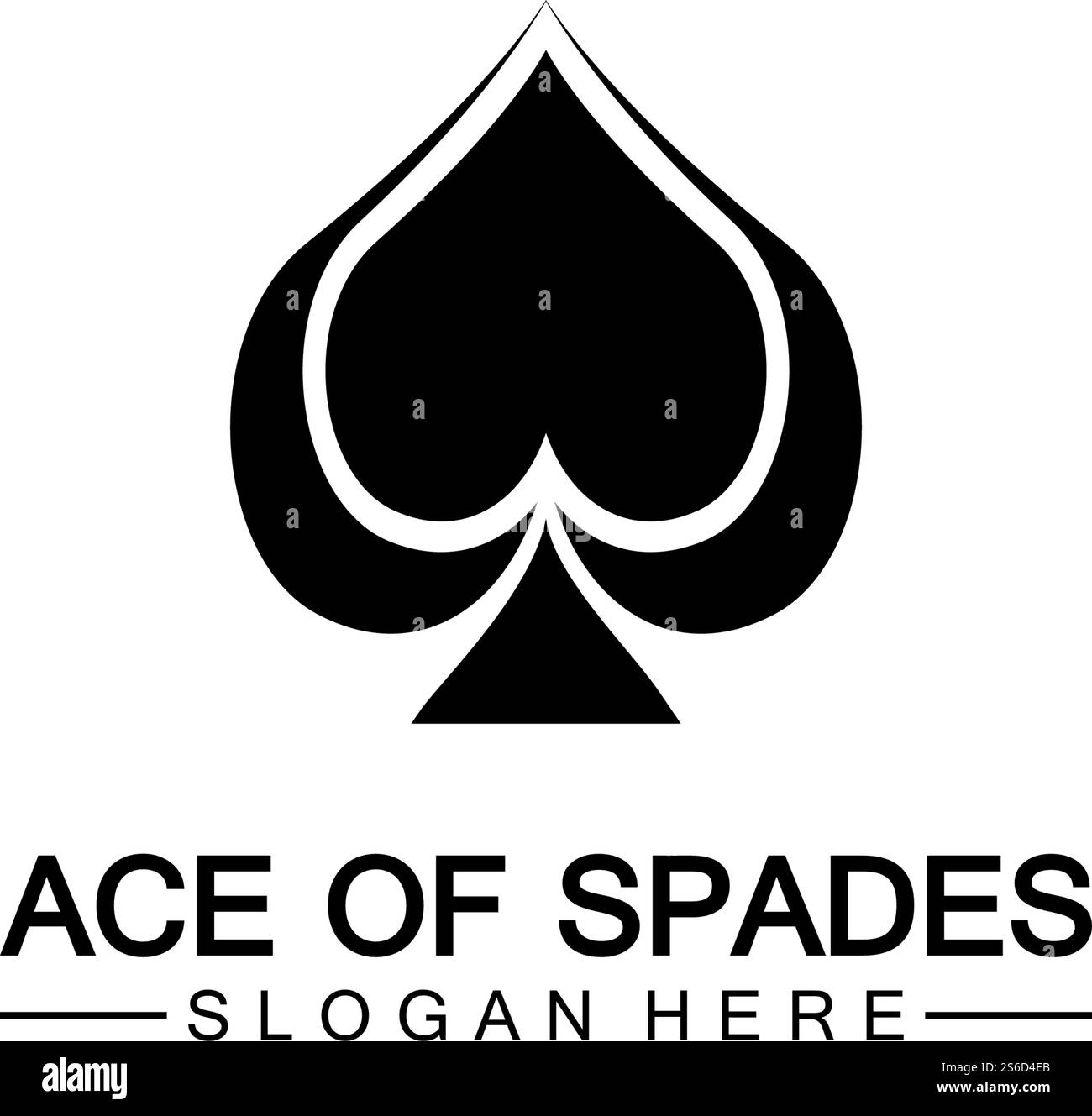 Ace of Spades icon logo design. Flat related icon for web and mobile ...