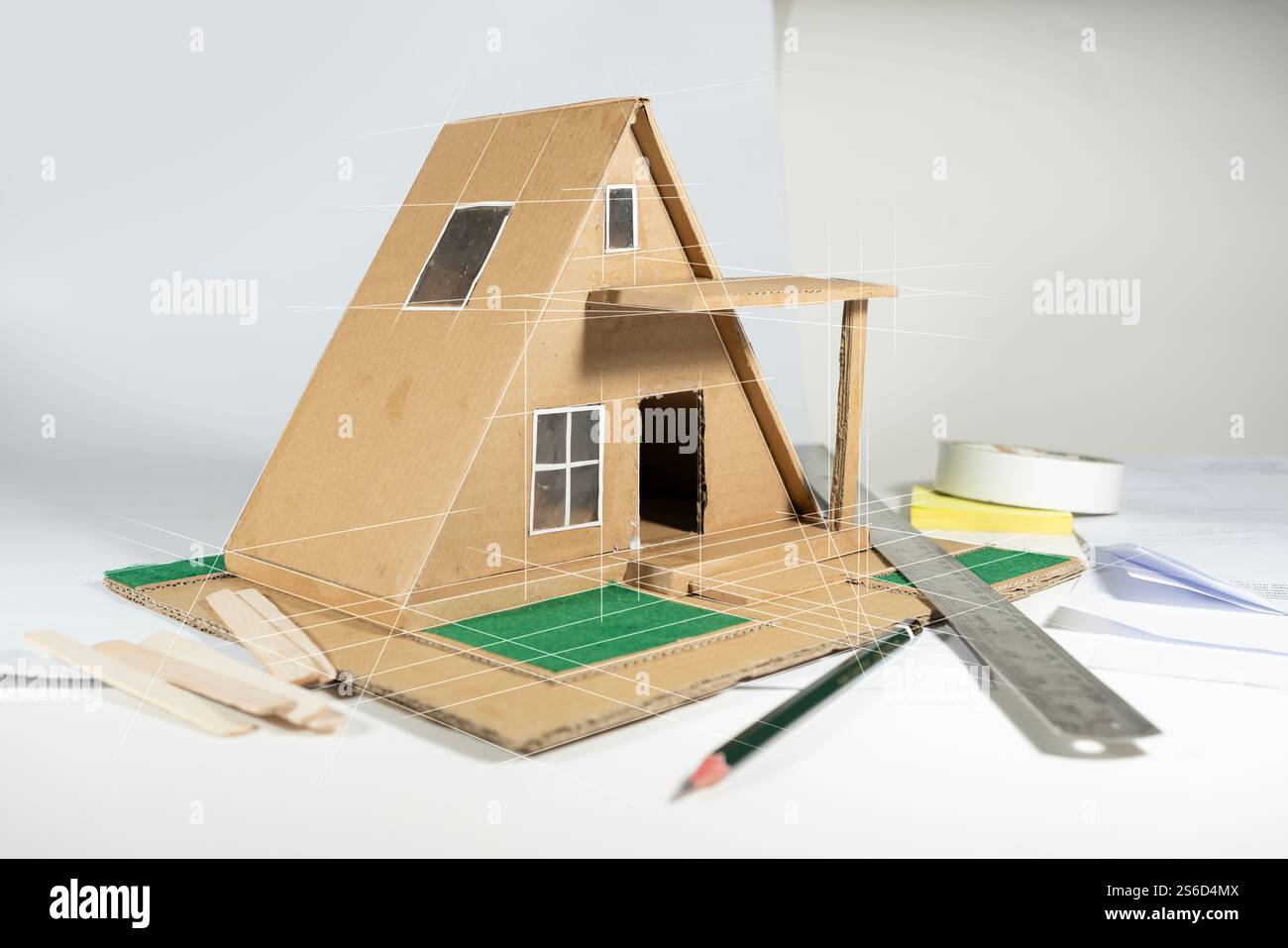 minimalist concept house design Stock Photo - Alamy