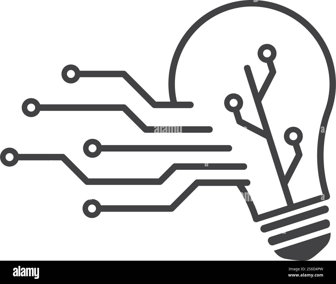 Bulb ilustration logo vector design Stock Vector Image & Art - Alamy