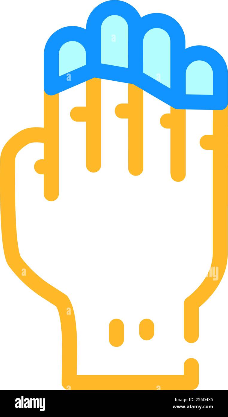 cyanosis disease color icon vector. cyanosis disease sign. isolated ...