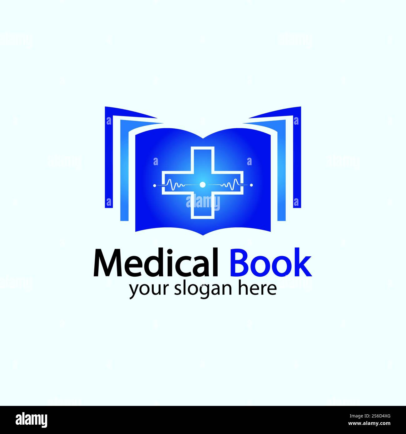 Medical Book Logo icon design vector,health book education logo Designs ...