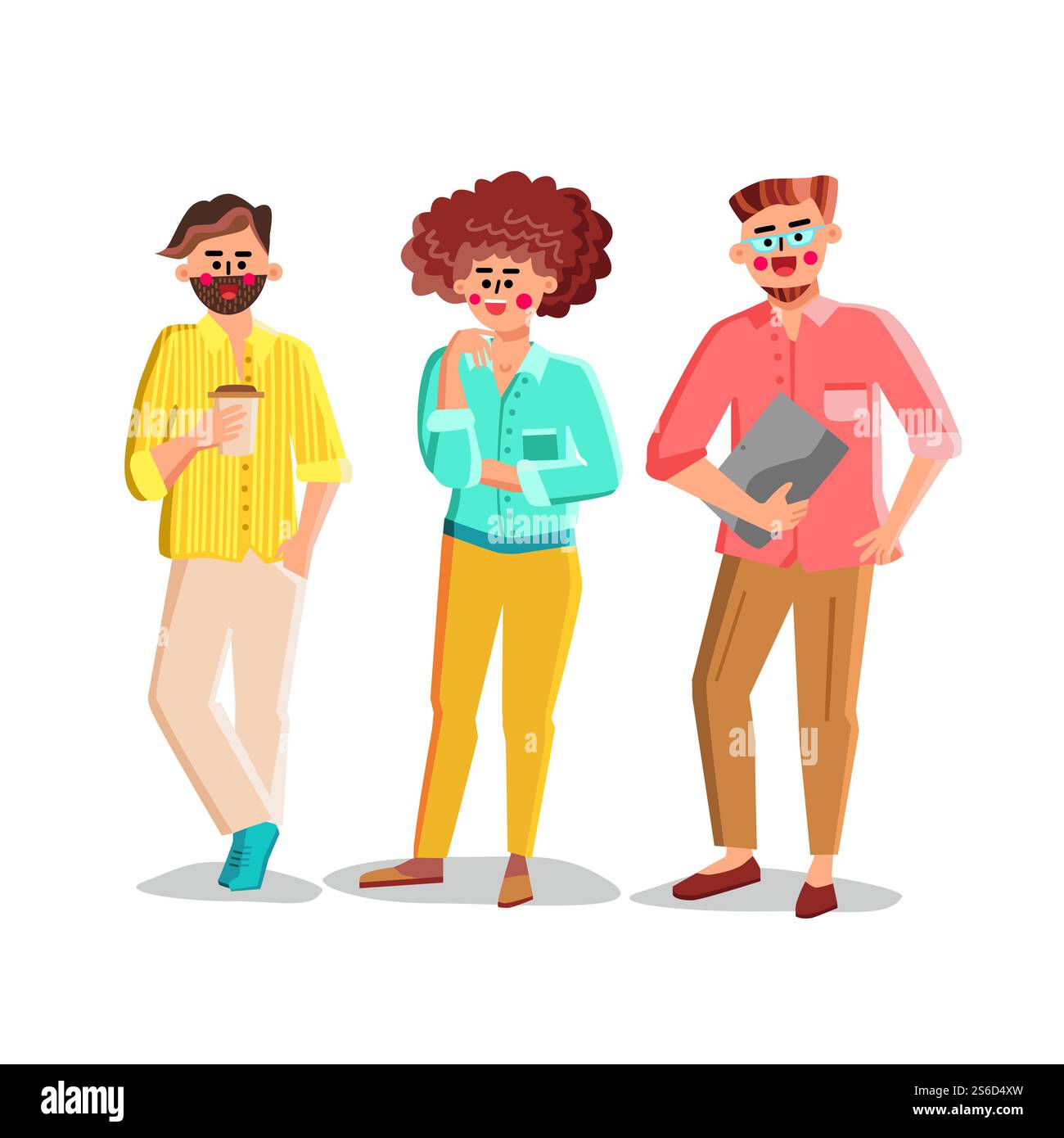 People Professional Occupation And Business Vector. Programmer Holding ...