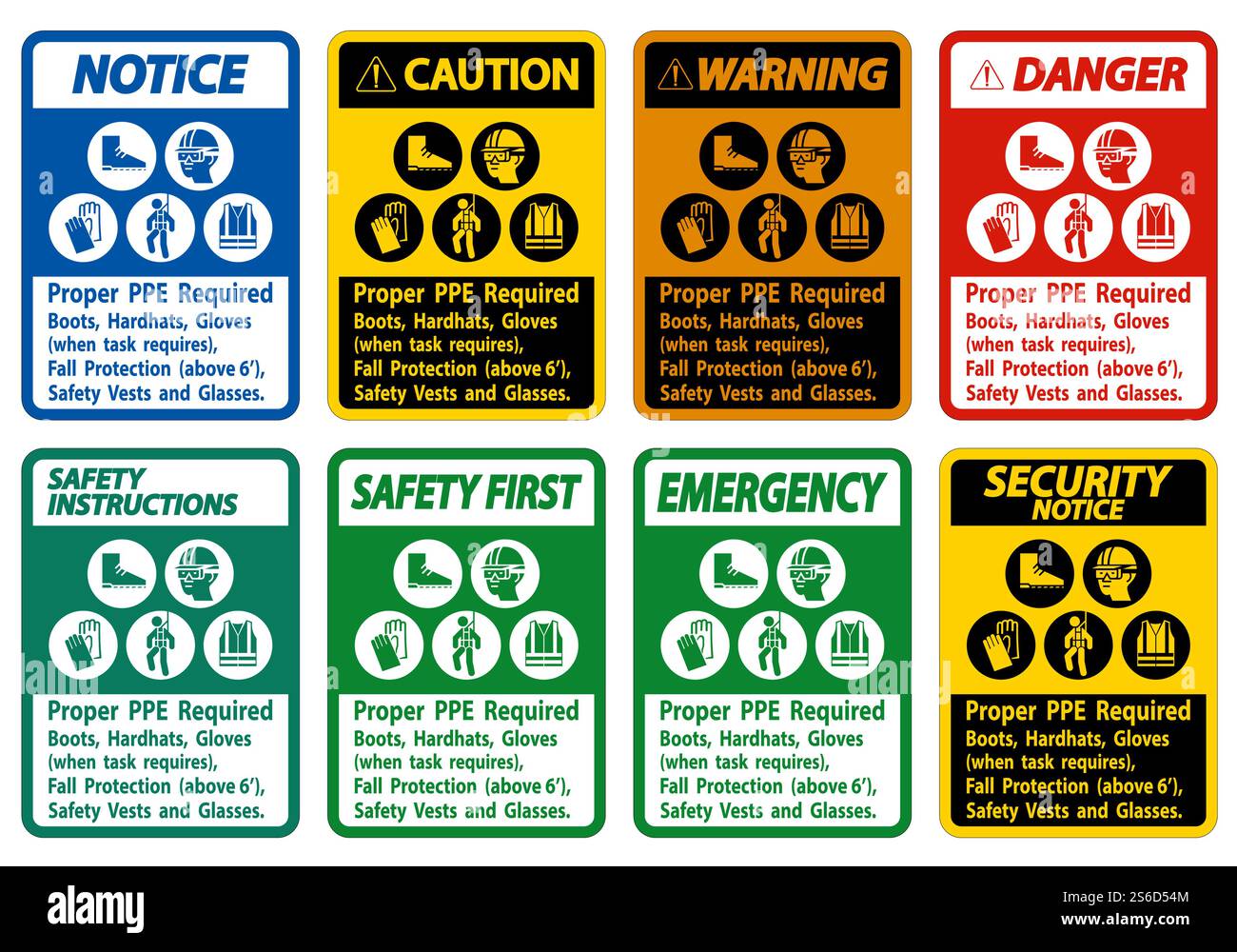 Proper PPE Required Boots, Hardhats, Gloves When Task Requires Fall ...
