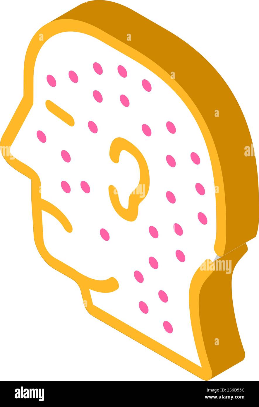 allergic rash isometric icon vector. allergic rash sign. isolated ...