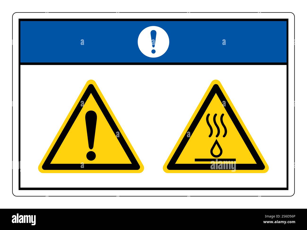 Notice Hot Liquids Burn Hazard Symbol Sign On White Background Stock ...