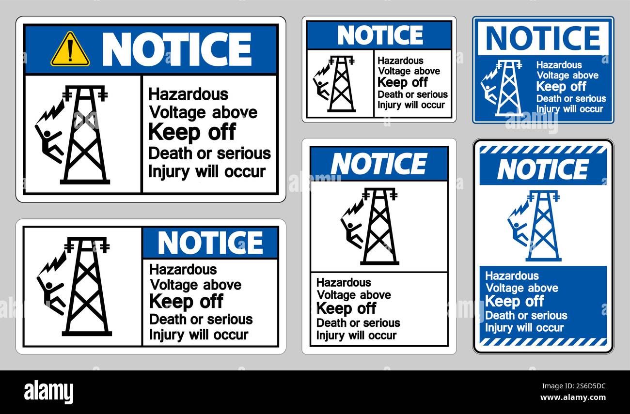 Notice Hazardous Voltage Above Keep Out Death Or Serious Injury Will ...
