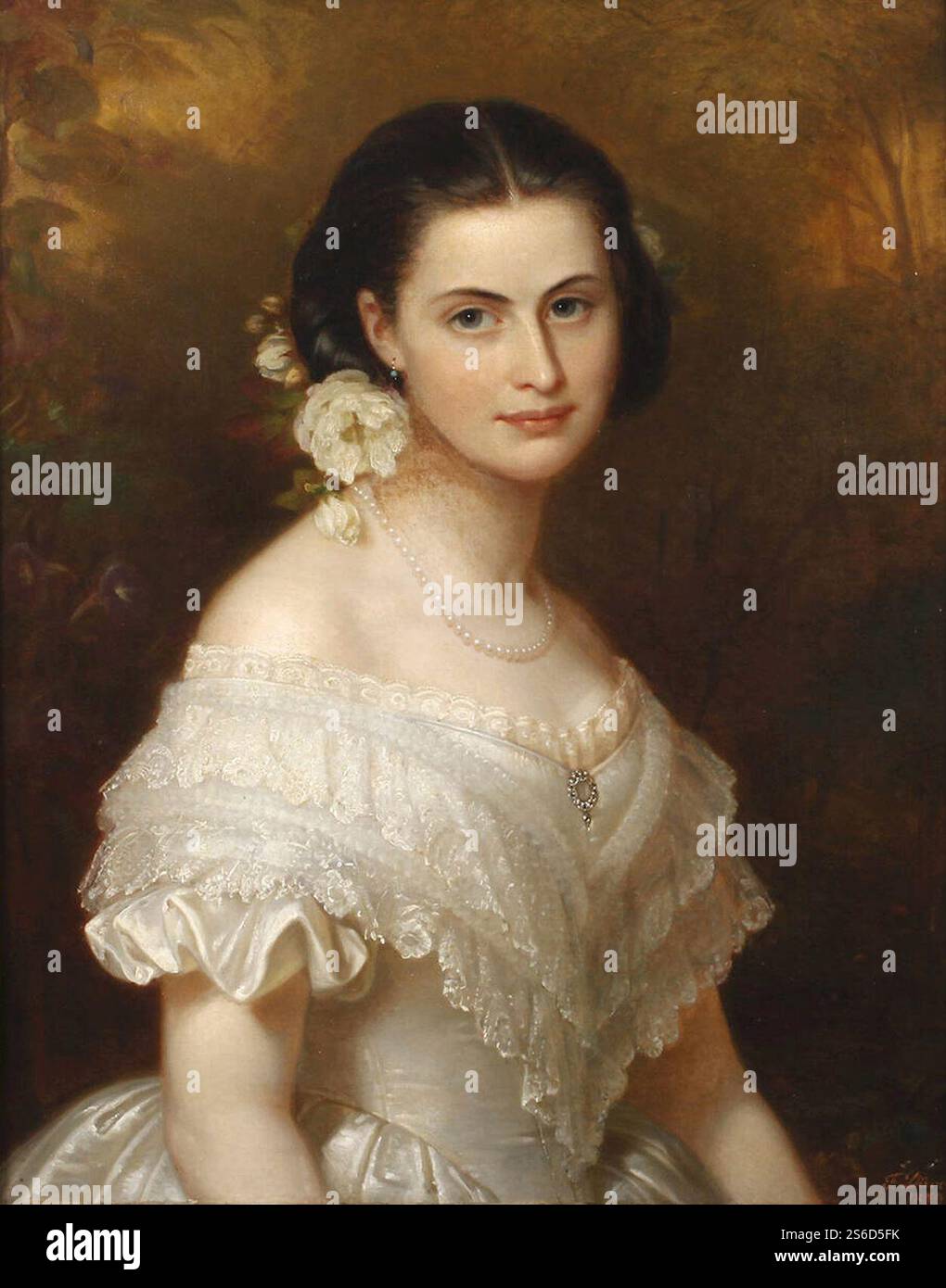 Friedrich Dürck Carlotta von Breidbach-Bürresheim 1859 Stock Photo - Alamy