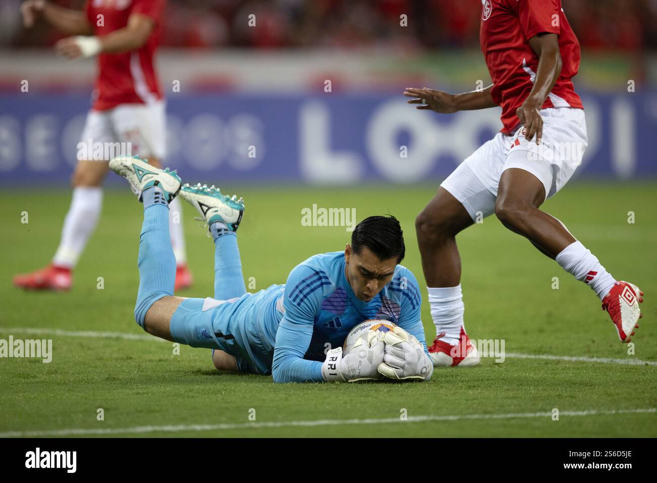 Mexico's goalkeeper Raul Rangel grabs the ball during a friendly soccer ...