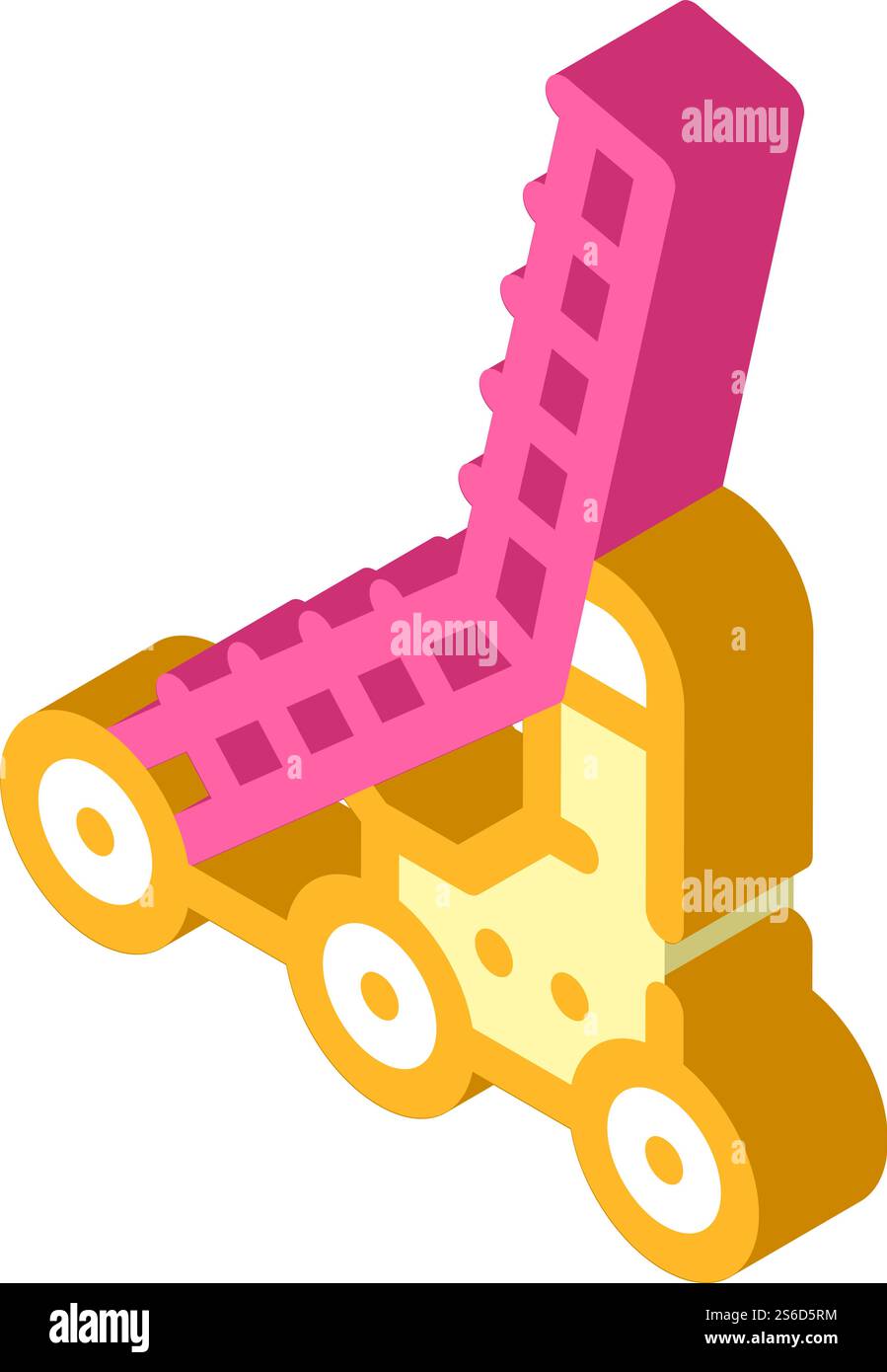 siege ladder isometric icon vector. siege ladder sign. isolated symbol ...