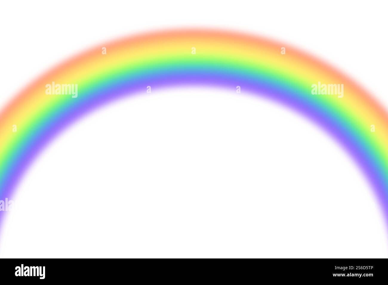 Rainbow arc isolated cutout on white background Stock Photo - Alamy