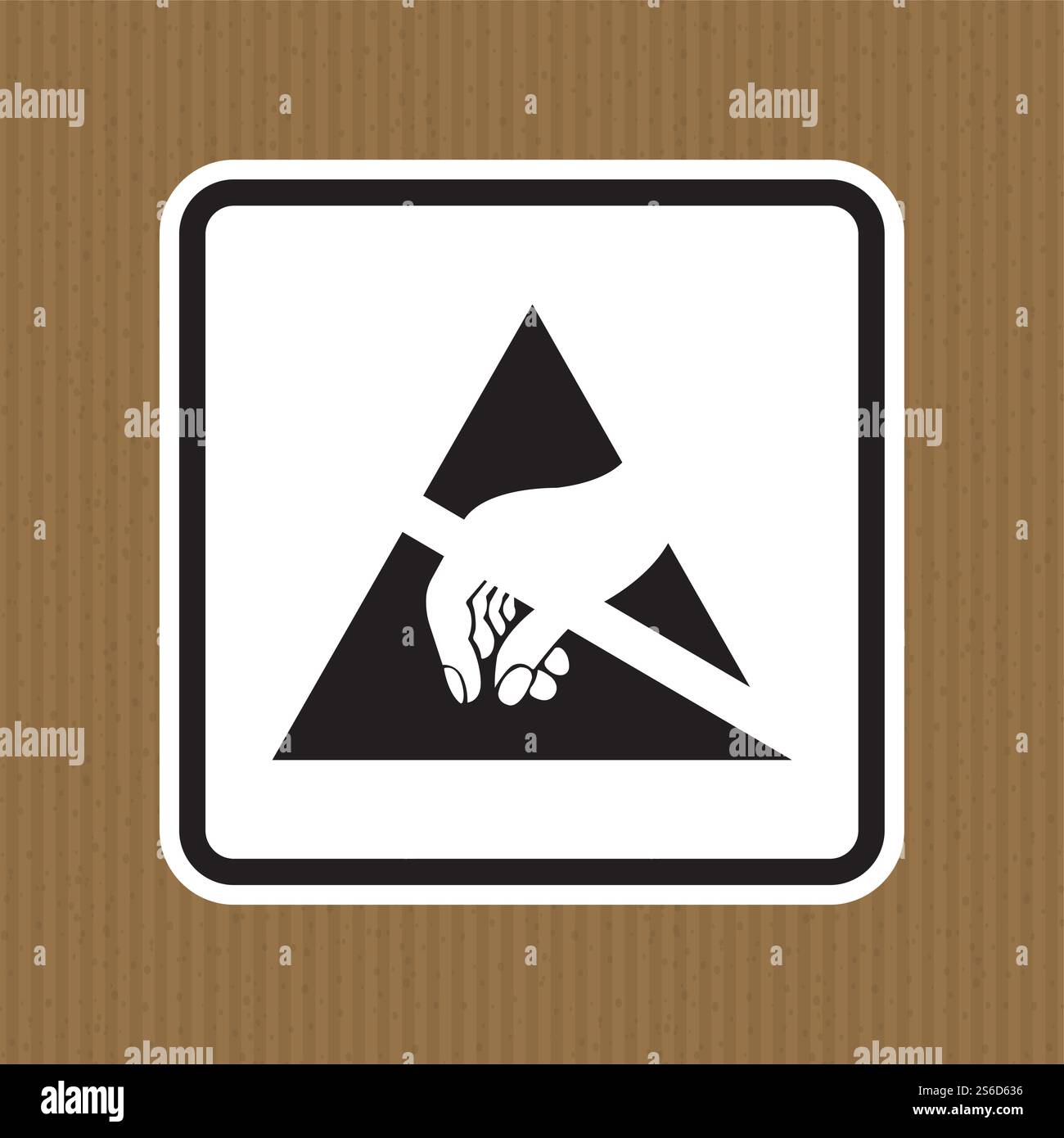 Electrostatic Sensitive Device (ESD) Symbol Sign, Vector Illustration ...