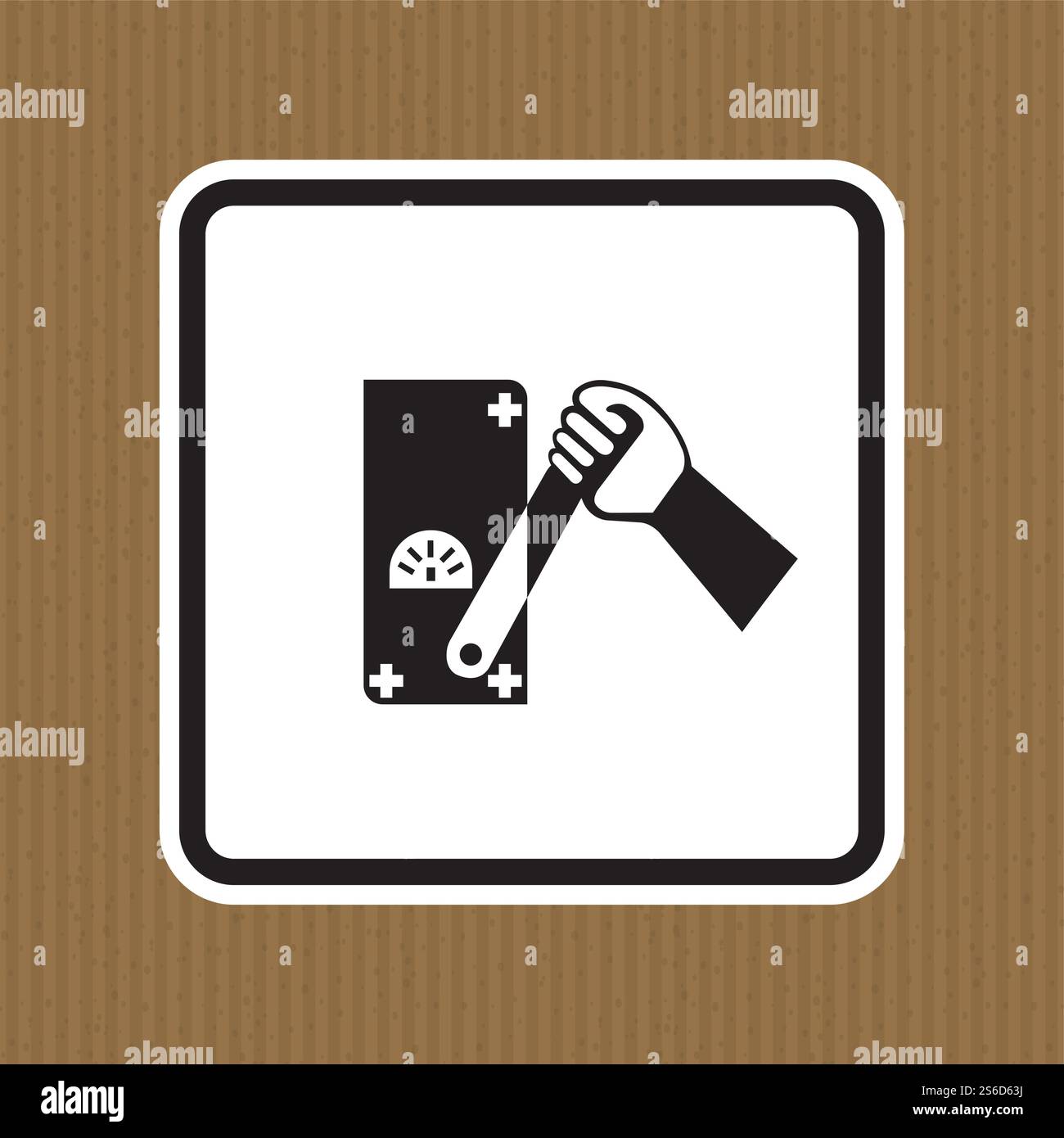 Do Not Touch Men Working Symbol Sign Isolate on White Background,Vector ...