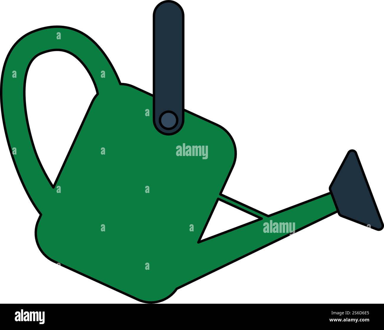 Watering Can Icon. Editable Outline With Color Fill Design. Vector ...