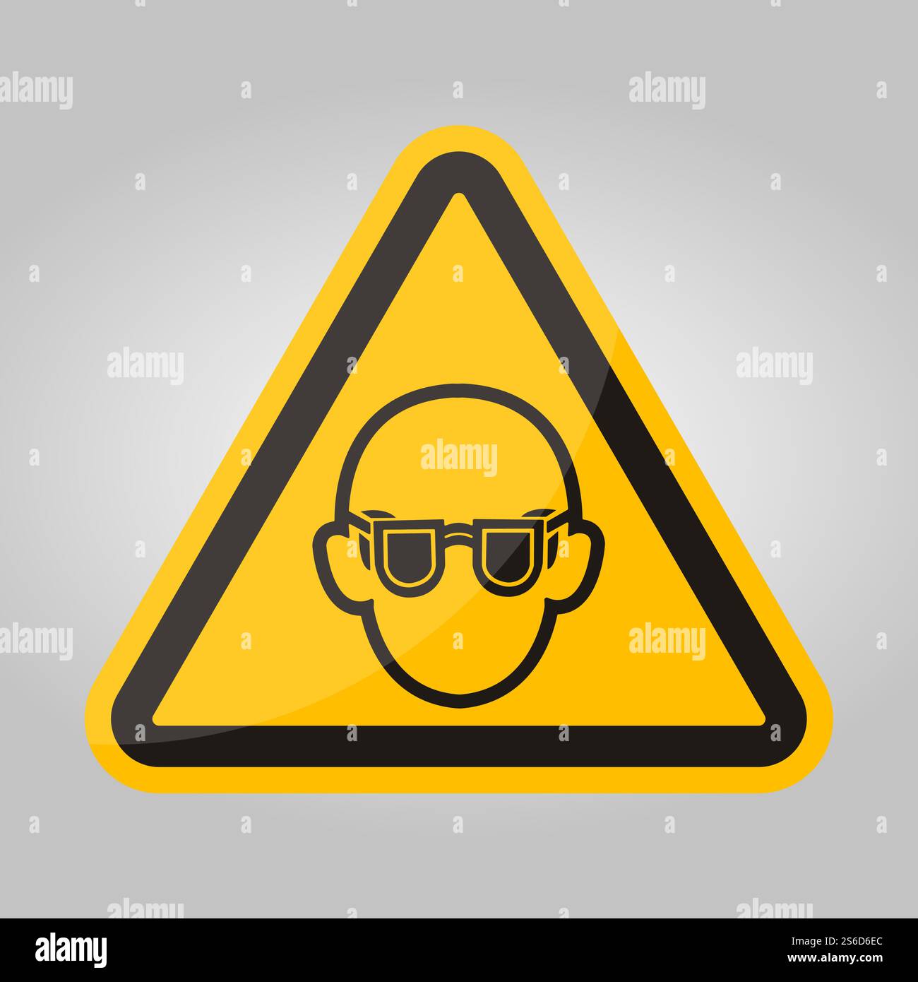 Symbol Wear Safety Glasses Sign Isolate On White Background,Vector ...